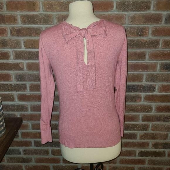 Cupio | Sweaters | Cupio Pink Bow Back Sweater | Poshmark